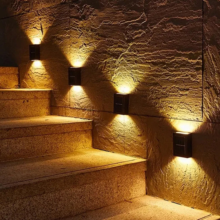 Elegant and Efficient: Wall Lighting Up and Down Facing Solar Lights ...
